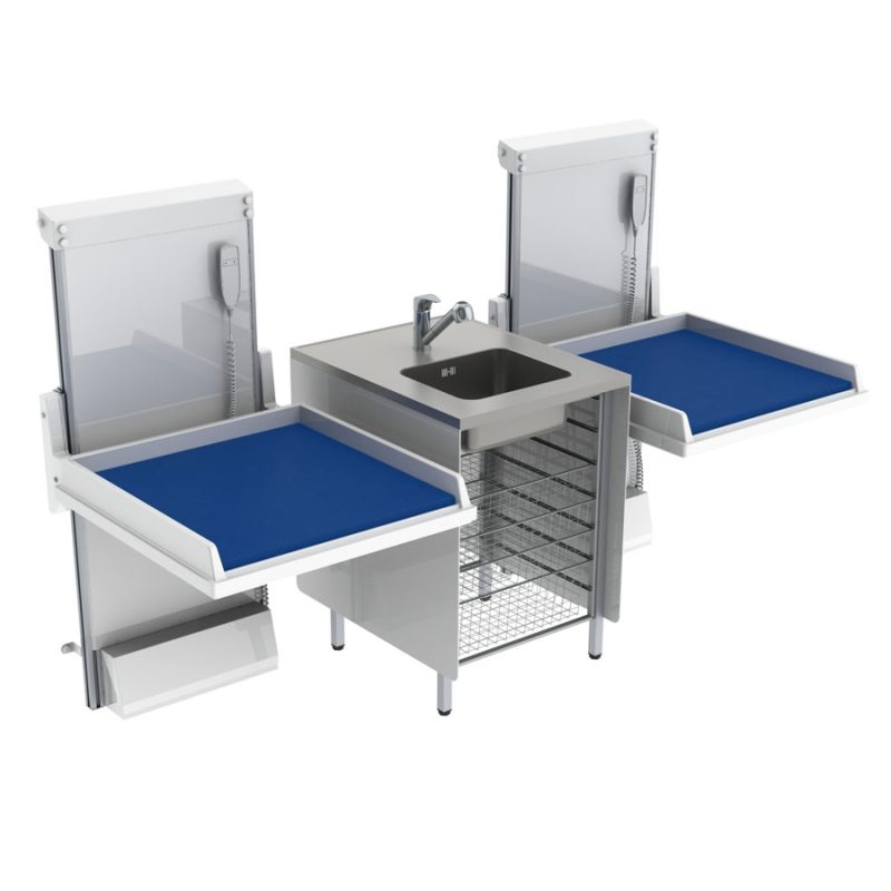 Height Adjustable Changing Table 334 – Combination 2, Washing bench ...