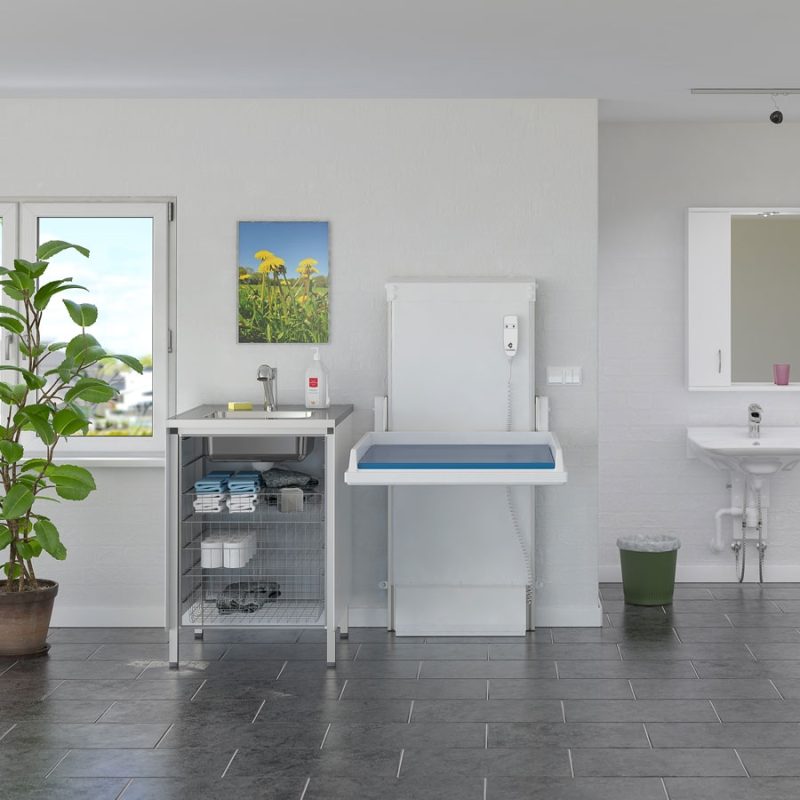 Height Adjustable Changing Table 334 – Zao Inc Transfer Hoists & Care ...