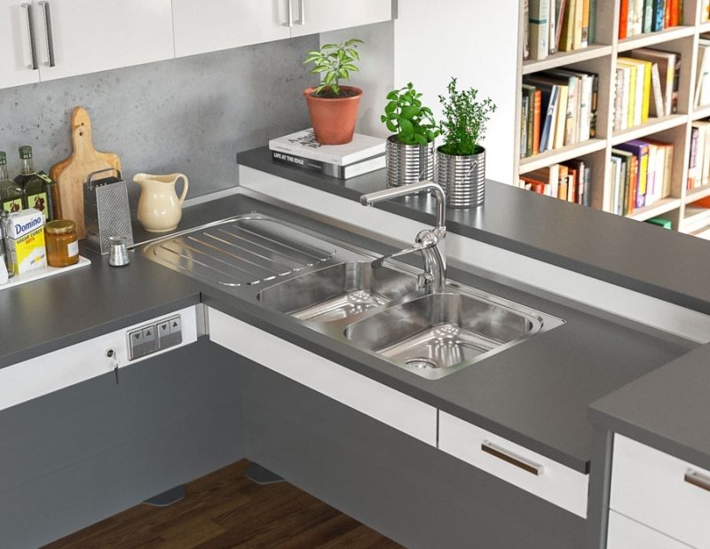 Wheelchair Accessible Inset Kitchen Sink Granberg ES35 – 120.6 cm – Zao ...