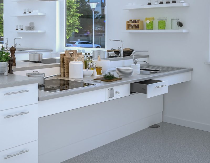 Kitchen Worktop Lift Granberg Sidelift 6400 – Zao Inc Transfer Hoists ...